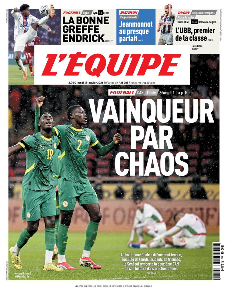 L'Équipe - L'actualité du sport en continu.